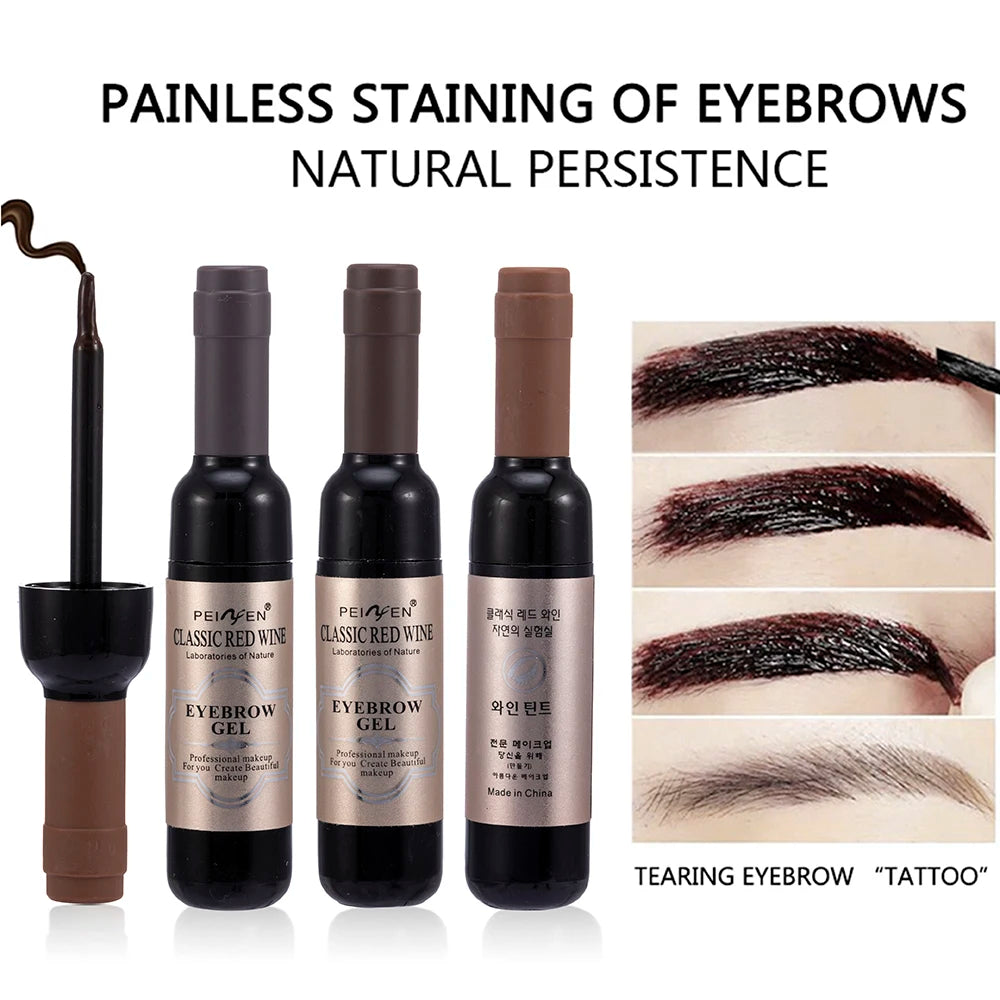 PEIYEN Waterproof Semi Permanent Peel Off Eyebrow Cream Gel Mask Tatto ...
